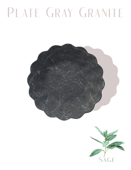 Second Life Marketplace Sage Plate Gray Granite